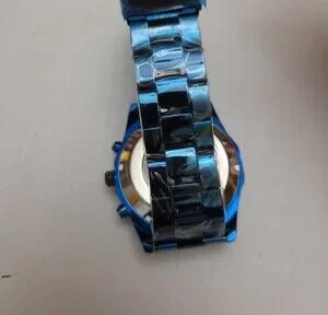 Accessories | Blue Skeleton Automatic Mens Watch | Poshmark